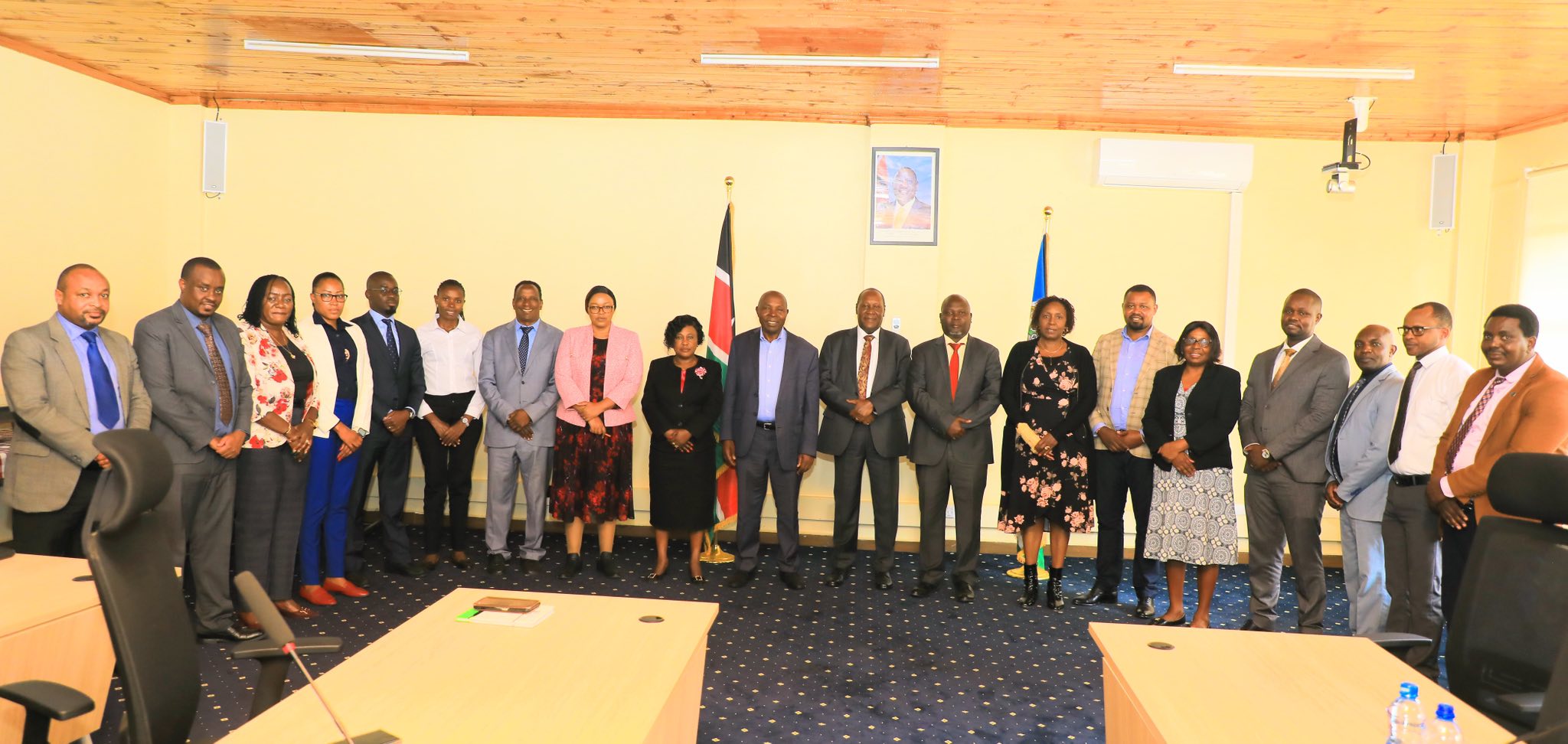 Courtesy call on Kitui Governor Dr. Julius Malombe as part of the data ...